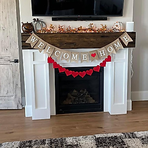 YUNSHANGMO 15PCS Burlap Baner PreStringed, DIY Custom Banner Kit, Customizable Personalized Banner, With Letters A to Z Stencil, Birthday Wedding Party Decor