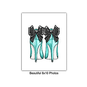 Inspirational African American Women Bible Verses - Black Art - Religious Christian Scripture Positive Encouragement Gifts - Light Blue Motivational Glam Designer Fashion Wall Decor Poster for Girls