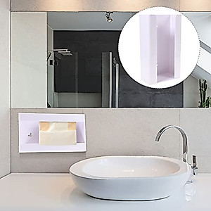 Scicalife Hygiene Station Desktop Tissue Box Gloves Holder Face Towel Storage Box with Wall Mounting Holes