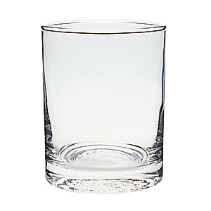 Juvale 12oz Whiskey Glasses, Set of 8 Double Old Fashioned Glass for Scotch, Bourbon, Cocktails