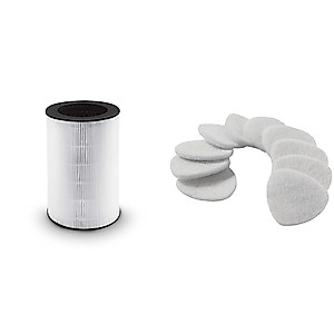 HoMedics TotalClean 3-in-1 True HEPA Filter Replacement Bundle for Air Purifiers