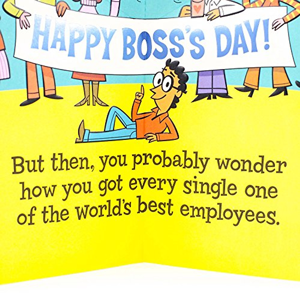 Hallmark Funny Boss's Day Card from All (Card for Boss from World's Best Employees)
