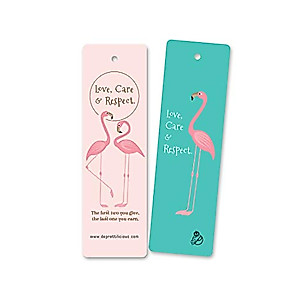On Sales! Flamingo Bookmarks 60 pcs. Free Beauty E-Book. Encouraging, Inspiration, Unique Design Bookmark. Bookmark Card. Best Thanksgiving, Christmas Gift. Bookmark Bulk
