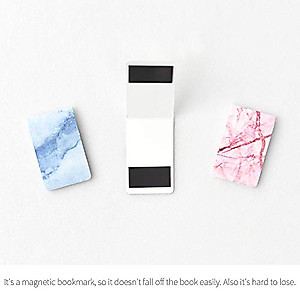 Monolike Magnetic Bookmarks Marble, 6 Pieces