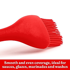 BETTY CROCKER Silicone 11 Inch Brush, Red