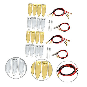BCOATH 2 Sets Fruit Power Generation Experiment Equipment Best Chemical Experiment Material Scientific Experiment Supplies Lemons Toy Batteries Battery Zinc Copper Electrode Strips Metal