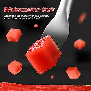 Watermelon Cutter 2-in-1 Stainless Steel Fruit Cutter Watermelon Slicer Kitchen Gadgets Watermelon Cutter Slicer Tool(1PCS)