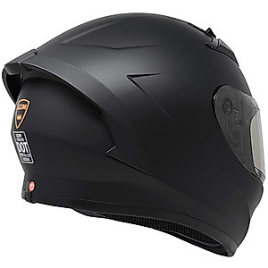 GDM VENOM Motorcycle Helmet with GDM HYPERSONIC Bluetooth Intercom Matte Black (Iridium & Clear Shields, Large)