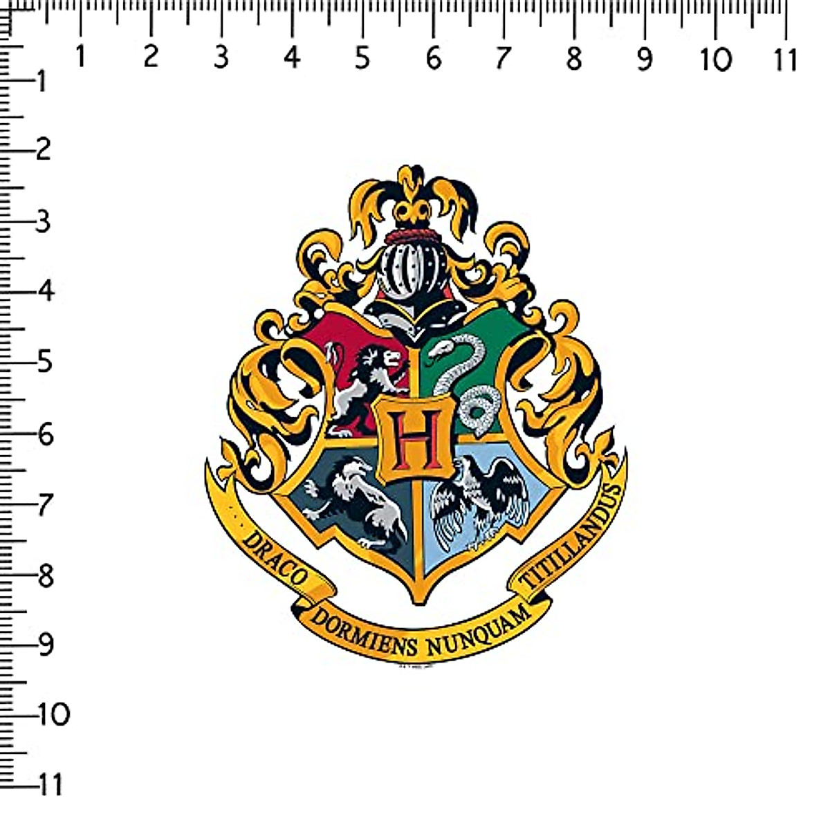 Harry Potter House Crests Sticker Pack Die Cut Vinyl Large Deluxe Stickers Variety Pack - Laptop, Water Bottle, Scrapbooking, Tablet, Skateboard, Indoor/Outdoor - Set