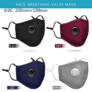 4pcs Fashion Reusable Face_Masks with Breathing Hole - Elastic Earloop Washable Comfortable Face cotton fabric For Adult