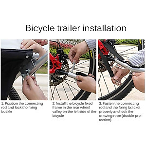 zaizai Bicycle Trailer Coupling Stroller Pet Car Debris Bicycle Trailer Accessories Tractor Head Bicycle Trailer Coupler Attachment Trailer Hitch