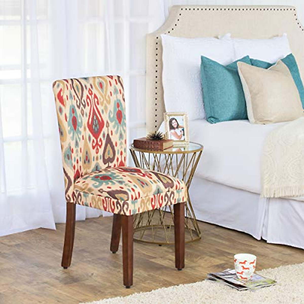 HomePop Parsons Upholstered Accent Dining Chair, Set of 2, Sienna