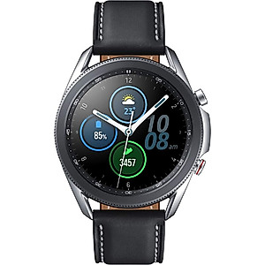 SAMSUNG Galaxy Watch3 GPS Smartwatch 45mm, Mystic Silver (Certified )