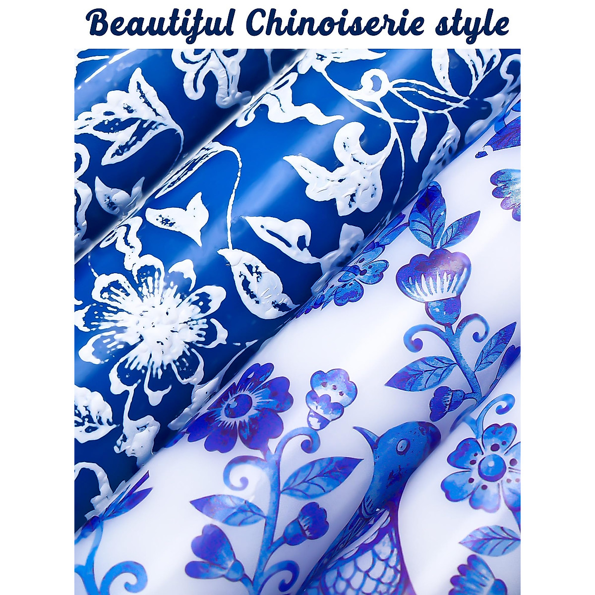 Conelist 12 Pack Chinoiserie Taper Candles Blue and White Taper Candle Blue Willow Decorative Taper Candles Bulk for Coworkers Home Decoration Wedding Women(10 Inch)