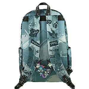 KBNL Classic Disney Villains Backpack with Laptop Compartment for School, Travel, and Work (Villains), Multicolor, Large