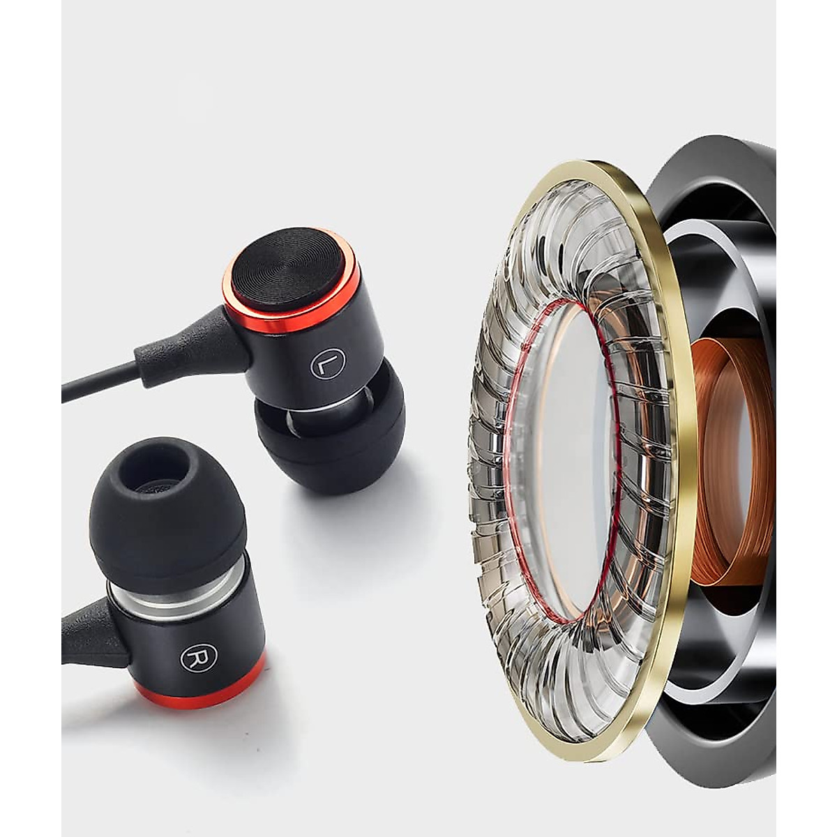 TNE in-Ear Headphones for Meta Quest Pro | HiFi Earphones Earbuds for Quest Pro VR Virtual Reality Gaming Headset Custom-Length Cable (Black)