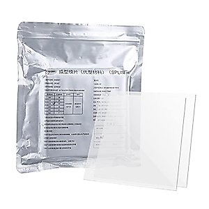 LVCHEN Dental Lab Splint Thermoforming Material Vacuum Forming Hard Sheets 5'' x 5'' (1.0mm 20 pcs）