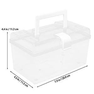 balacoo Plastic Storage Bins with Lids: Clear Latching Box, Plastic Storage Bin with Handle, Storage Bin Tote Organizing Container