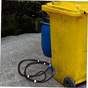 Mobestech Lock Cord for Trash Can Black Elastic Rope Garbage Bin Lock for Squirrels Garbage Can Straps for Animals Plastic Trash Can Bungee Cord