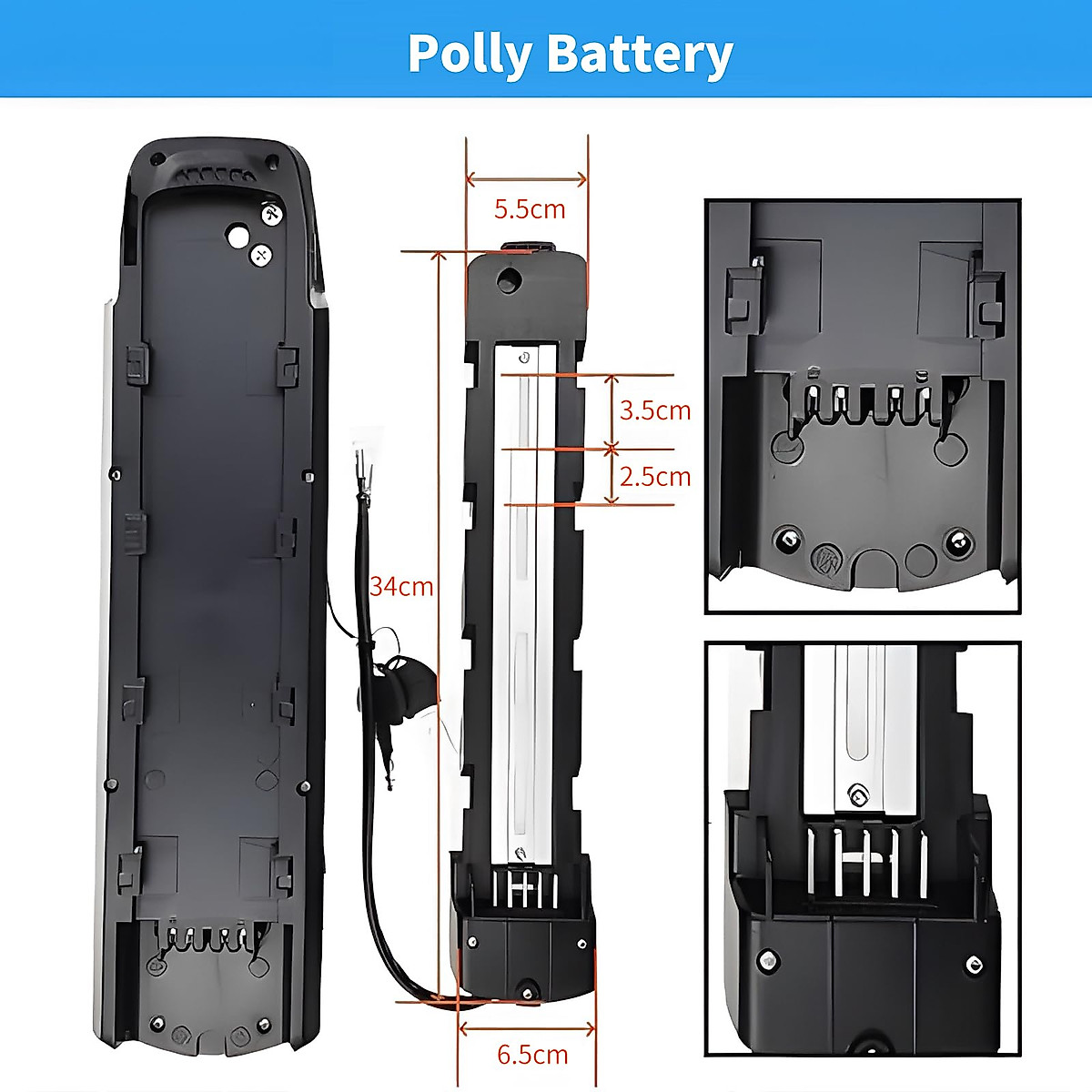 BAFANG Electric Bike Battery 48V 52V 13Ah 17.5Ah 20Ah Ebike Lithium Ion Battery with Charger and Key 500W 750W 1000W 1500W Motor AW and Other Motors