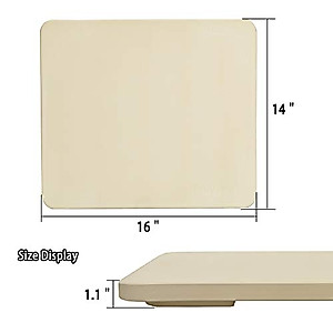 Onlyfire Pizza Stone for Oven BBQ and Grill, Thermal Shock Resistant, 14" x 16" Rectangular Large Bread Baking Stone, Heavy Duty Ceramic Baking Stone for Best Crispy Crust Pizza, Cookie and Cheese