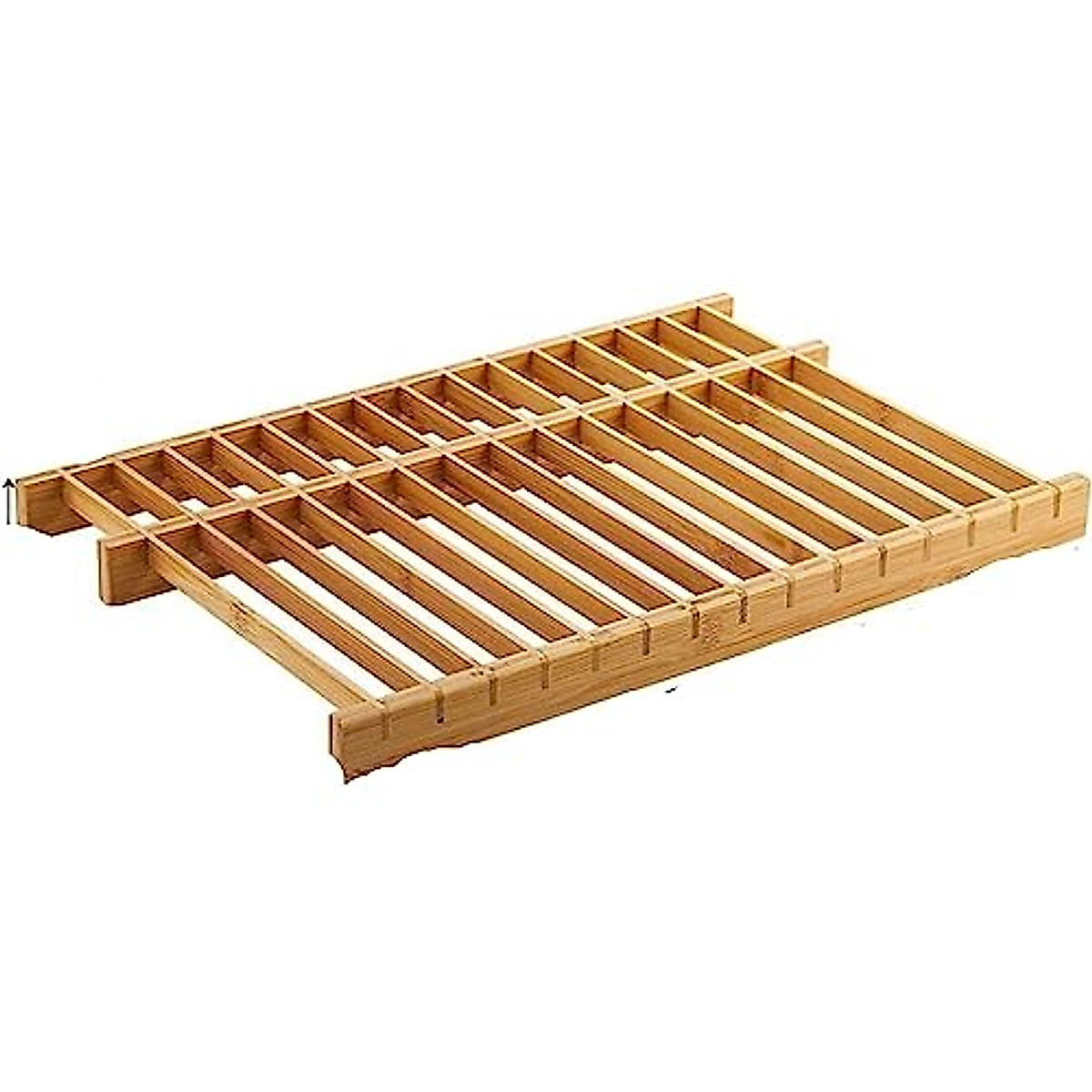 TBMAKE Dish Racks Drying Rack, Bamboo Dish Rack Plate Stand Pot Lid Holder Kitchen Cabinet