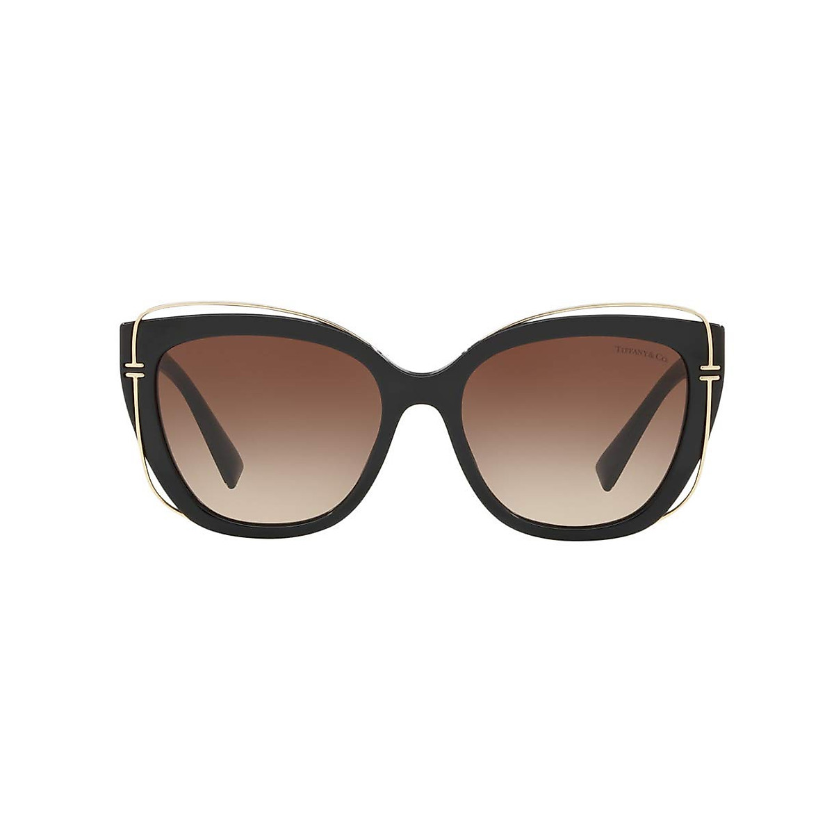 Tiffany & Co. TF4148 - 80013B Sunglasses BLACK W/ BROWN GRADIENT LENS 54mm