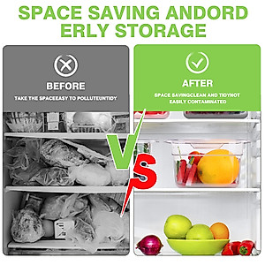 KesaPlan 8 Pack Clear Polycarbonate Food Pans, 1/6 Size 4 Inch Deep Commercial Food Storage Containers, restaurant salad bar containers with lids for Kitchen Restaurant Food Prep