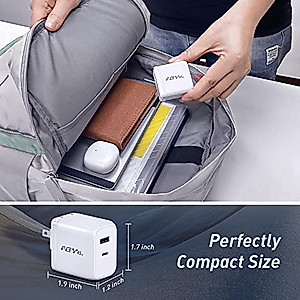 FGY USB C Wall Charger, 45W GaN II Fast Charger Dual Port Charging Block, Fast Charging for iPhone14/13/12/11/Pro Max/Pro, MacBook Pro/MacBook Air, iPad Pro/Air/Mini, Samsung Galaxy S22/S21 Series