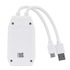 USB Detector Digital Portable Voltmeter Ammeter Power Capacity Tester Voltage Current Meter (UT658 Dual White)