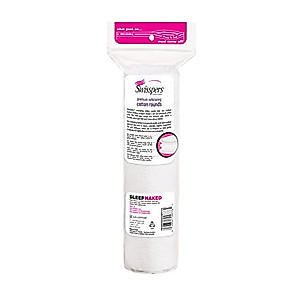 Swisspers Premium Exfoliating Rounds, 2 Distinct Raised Textured Surface, Cotton Facial Pads, 80 Count Re-closable Bag