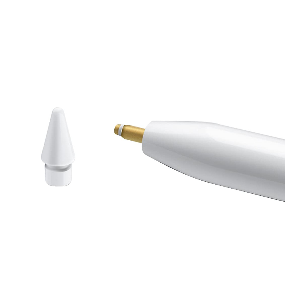 Enokay Replacement Tips Compatible with Apple Pencil 2 Gen iPad Pro Pencil - iPencil Nib for iPad Pencil 1 st/Pencil 2 Gen White 4 Pack