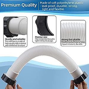 Pool Sand Filter Pump Hose - 11535 Interconnecting Hose Replacement for Intex 16 Inch Sand Filter Pumps & Saltwater Systems