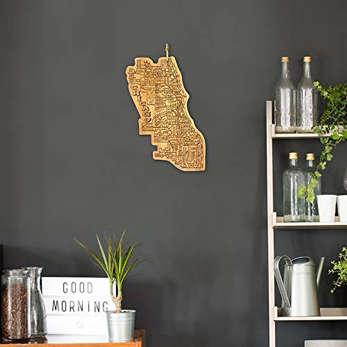 Totally Bamboo Chicago City Life Cutting Board, 7-7/8" x 15-3/4"