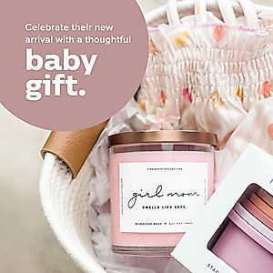 ThreeKin Scented Candles for Girl Mom, Natural Soy Wax Candles for Home, Relaxing Aromatherapy for Moms, Lavender Essential Oils with a Hint of Sass, Long Lasting Candle Burns for 75 Hours