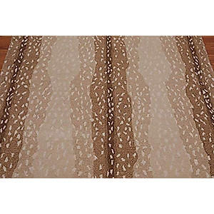 Allen Home Hand Crafted Persian Wool Rugs | Area Carpets Suitable for Living Room, Bedroom, Dining Room | Traditional Rugs | Natural Latex Backing with 100% Cotton | 5’ x 8’ | Antelope Beige