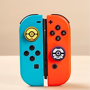 PERFECTSIGHT Switch Thumb Grips Caps, Cute Joystick Cap for Nintendo Switch/Switch Lite/Switch OLED, 4 Pcs Thumbstick Analog Stick Button Cover for NS Joycon Controller Accessories, 4 Color Ball C