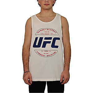 Reebok Mens Las Vegas, NV 1993 Tank Top, White, Small