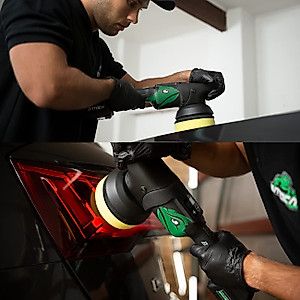 BATOCA S2 Cordless Random Orbital Polisher Buffer, 2Pcs 4.0Ah Batteries, LCD Display with 6 Variable Speed 2000- 4500 RPM Wireless Car Polishing Kit for Car Detailing, Polishing, Waxing, Cleaning