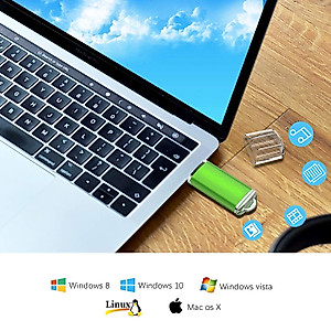 Flash drive, wellsenn USB Flash Drive 32 GB X 5 Bulk Memory Stick Jump Drive External Drives USB Stick USB Storage Portable Thumb Drive Pen Drive Pack 5 Mixed Coler (Red, Blue, Green, Purple and Orang