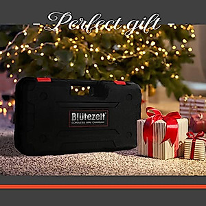 Blütezeit Mini Chainsaw Cordless, 4-Inch 21V Battery Power Chainsaw, Compact Handheld Electric Chainsaw Rechargeable for Wood Cutting, Branch Pruning, Tree Trimming (2 Batteries & 2 Chains Included)