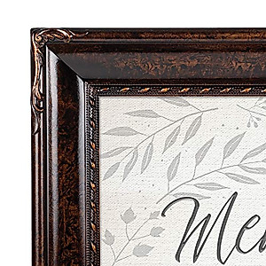 Cottage Garden Memories are Special Moments Burlwood Rope Trim 8 x 10 Table Top and Wall Photo Frame