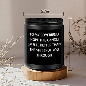 Gifts for Boyfriend from Girlfriend, Best Fiance Boyfriend Gifts, Gifts for Him, Birthday Gifts Anniversary Funny Gifts Valentines Day Gifts for Boyfriend, Perfect Scented Candles Gifts for Men…
