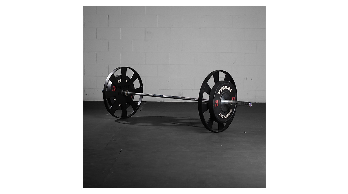 Titan Fitness Wagon Wheel Pulling Blocks - 45 LB Pair
