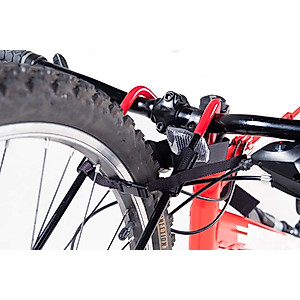 Universal Bike Wheel Attachment Rack To Transport Bicycle Tire Up To 26 Inches On Frame While Mounted On Fork Mount Car Roof Rack. Save Storage Space In Trunk Or Back Seat, Avoid Damaged Cycling Tires