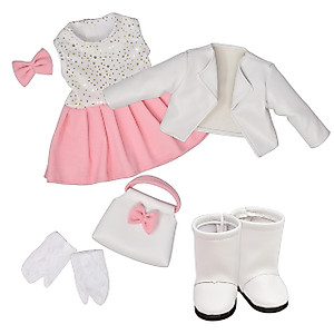 Gift Boutique 18 Inch Girl Doll, Fashion Doll with Fine Brown Hair for Styling Clothes Shoes and Accessories Princess Doll for Girls and Kids