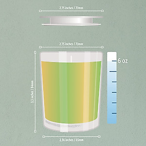 CandMak Candle Jars, 12 Pack 6 OZ Glass Empty Candle Vessels Containers Jars Bulk with Clear Lids & Candle Packaging Boxes for Making Candles (Luxury Champagne)