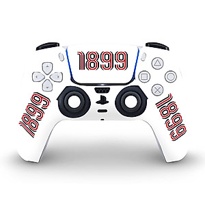 Head Case Designs Officially Licensed AC Milan 1899 Art Vinyl Faceplate Sticker Gaming Skin Decal Cover Compatible with Sony PlayStation 5 PS5 Disc Edition Console & DualSense Controller