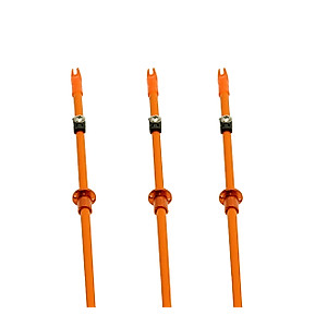 Pocket Shot Bow Fishing Arrows (3 Pack) with Slide, 2 Barb.