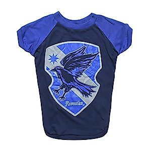 Harry Potter Ravenclaw Pet T-Shirt in Size Extra Large | XL Dog T-Shirt, Harry Potter Dog Shirt | Harry Potter Dog Apparel & Accessories for Hogwarts Houses, Ravenclaw Blue